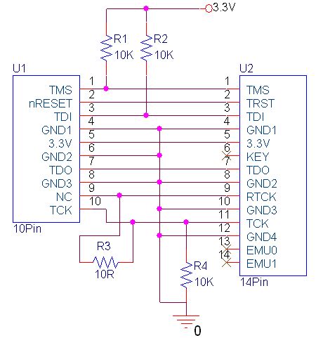 AWR1642 How To Connect A 10 Pin Or 14 Pin JTAG Sensors Forum Sensors TI E2E Support Forums
