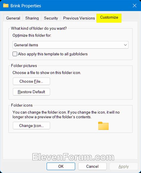 Add Or Remove Customize This Folder On Context Menu And Properties In