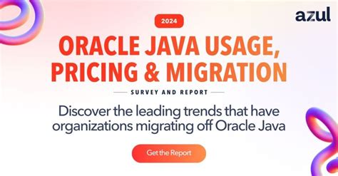 Azul On Linkedin Oracle Java Usage Pricing And Migration Survey And Report