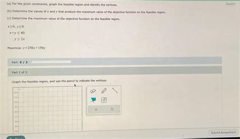 Solved A For The Given Constraints Graph The Feasible