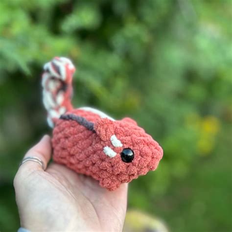 Crochet Chipmunk Plushie Etsy