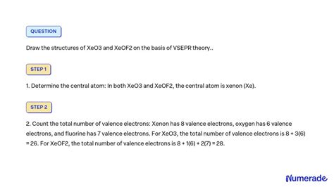 Solved Draw The Structures Of Xeo3 And Xeof2 On The Basis Of Vsepr Theory