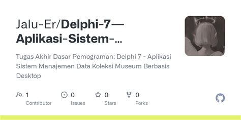 Github Jalu Erdelphi 7 Aplikasi Sistem Manajemen Data Koleksi