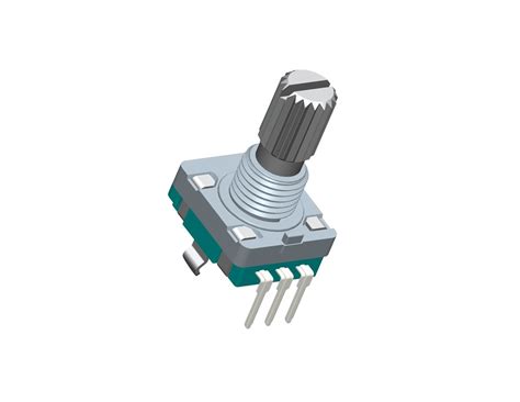 ec11 incremental rotary encoder 15 pulses 30 detent 10ma 5v dc metal