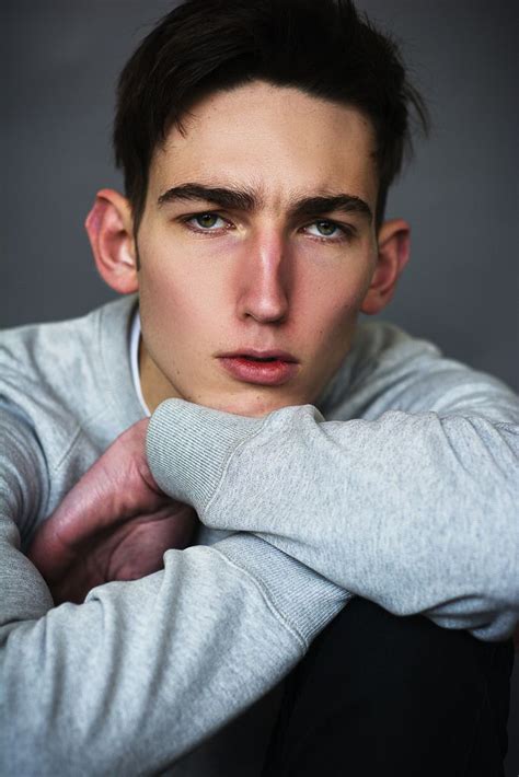 Dark Brown Hair Hazel Eyes Model Callum Rockall Brown Hair And