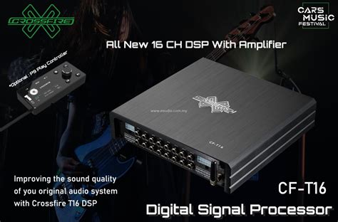 Crossfire T16 16ch Amplifier 16ch Rca Output Dsp With Optical And Coaxial