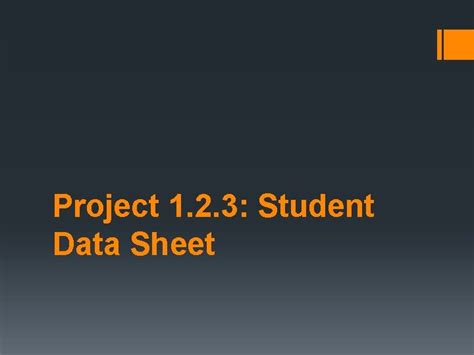 Project 1 2 3 Babe Data Sheet SEX