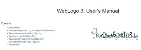 seq logo 在线绘制工具——weblogo public library of bioinformatics