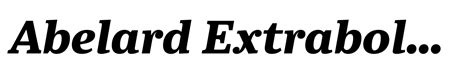 Abelard Extrabold Italic Fuente Webfont And Desktop Myfonts