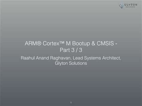 arm® cortex™ m bootup cmsis part 3 3 debug architecture ppt