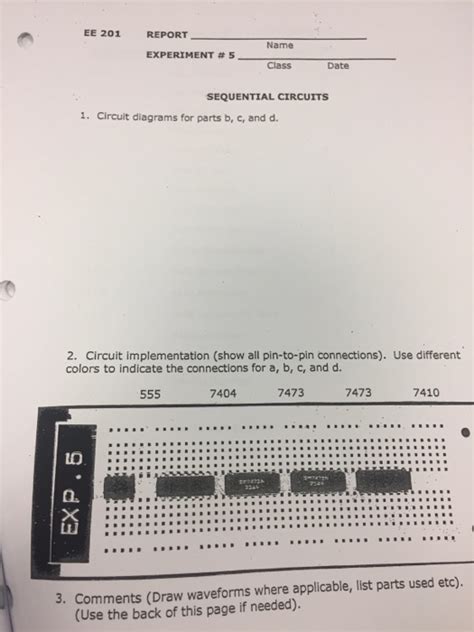 Solved Experiment 5 Sequential Circuit Objectiive The