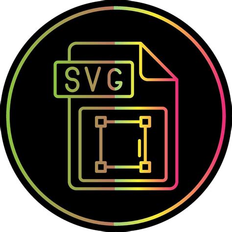 Svg File Format Line Gradient Due Color Icon 41937259 Vector Art At