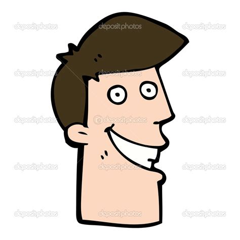 Hombre Sonriente De Dibujos Animados