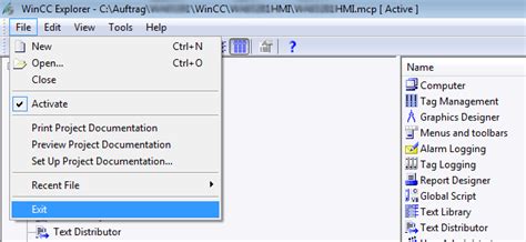 How To Create A Backup Of A Wincc Project