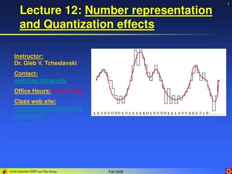 Ppt Lecture 12 Number Representation And Quantization Effects