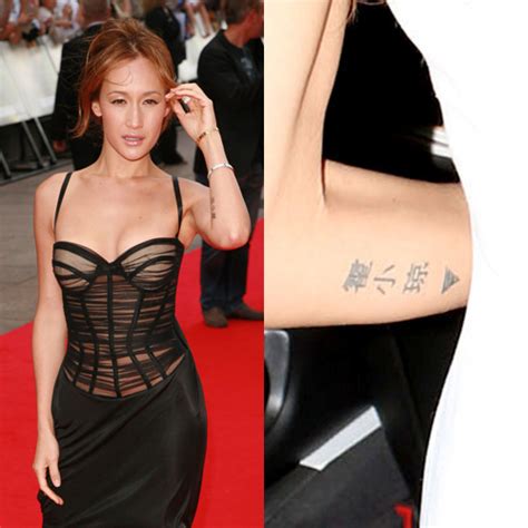 Maggie Q Chinese Forearm Tattoo Steal Her Style