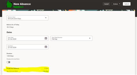 Redwood Add Absence And Absence Balance — Cloud Customer Connect