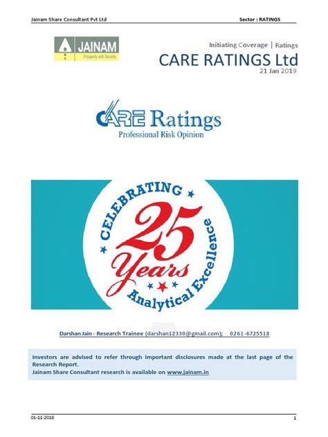 Care Ratings Initial Jainam Pdf
