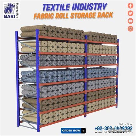 Textile Industrial Racking Fabric Roll Storage Racking Racks Other Services For Sale In