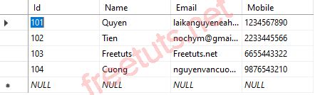 SqlCommand Trong C ADO NET Freetuts