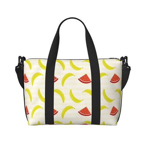 Travel Duffle Bag Funny Banana Watermelon Travel Tote Bags Carry On