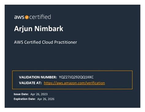 arjun nimbark on linkedin aws cloudcomputing certification