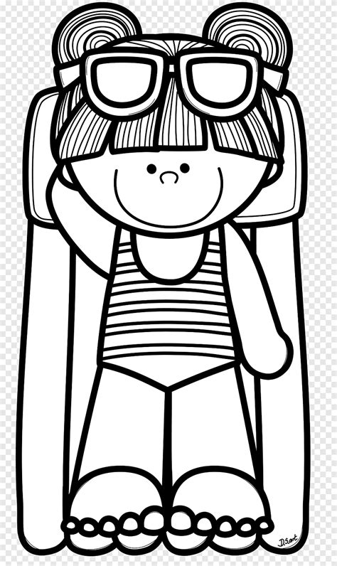 색칠하기 책 그림 흑백 여름 방학 일러스트 여름 방학 어린이 다른 사람 Png Pngegg