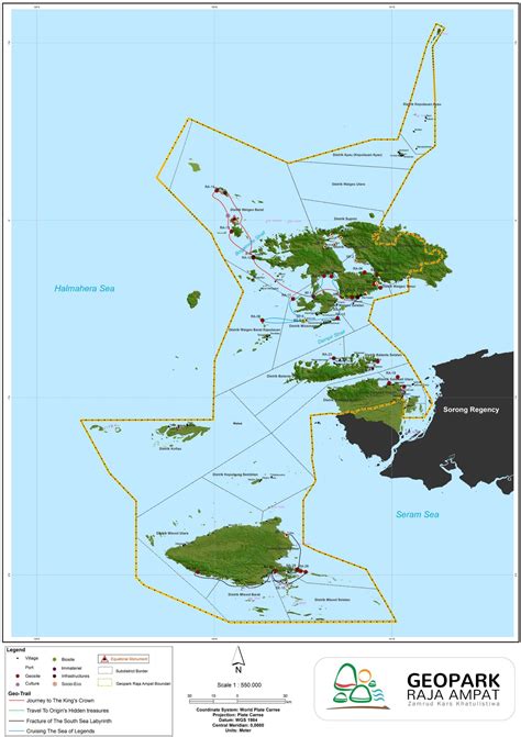 Map Of Raja Ampat Geopark Raja Ampat Geopark