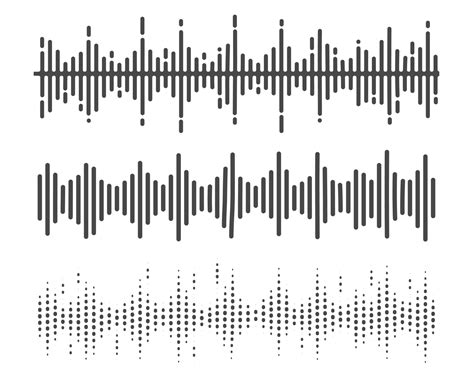 Sound Wave Of Music Voice And Radio Frequency Waveform Line Abstract Graphic Equalizer