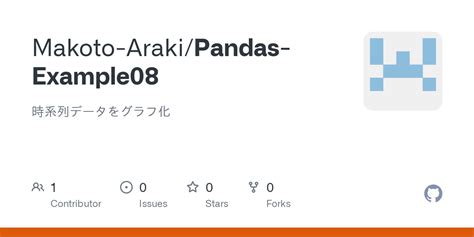 Github Makoto Araki Pandas Example