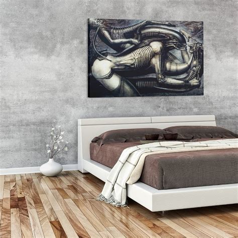 Hr Giger Penis Landscape Poster Printjapan Manga Posterwall Etsy