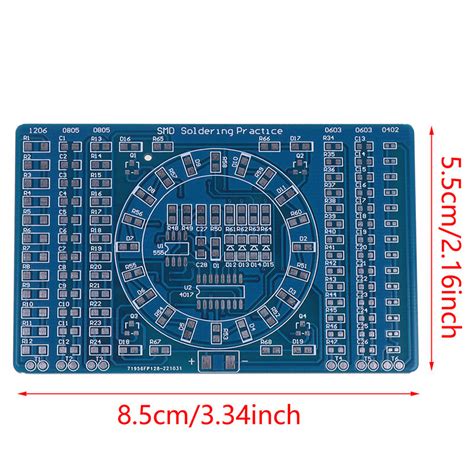 납땜 연습 Smd 회로 기판 회전식 Led 용접 키트 Pcb 보드 모듈 Diy 전자 부품 키트 조명 액세서리