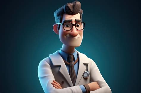 Premium Ai Image 3d Cartoon Doctor Character With Friendly Gesture