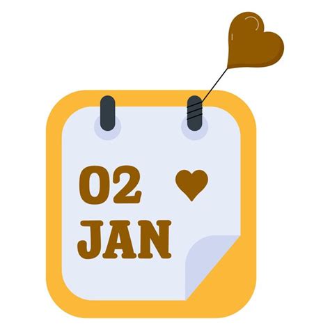 Premium Vector Cute Valentine January Calendar