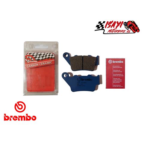 Pastillas Trasera Bmw F800gs F700gs Brembo Carbón Ceramic