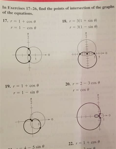 Solved In Exercises 17 26find The Points Of Intersection Of