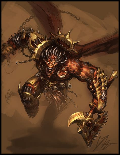 Daemon Prince Khorne Angron Chaos Wh 40000 World Eaters