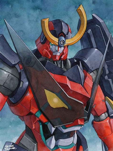 gurren lagann tengen toppa gurren lagann drawn by hector trunnec