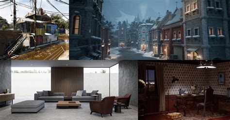 get over 600 free unreal engine building and furniture models