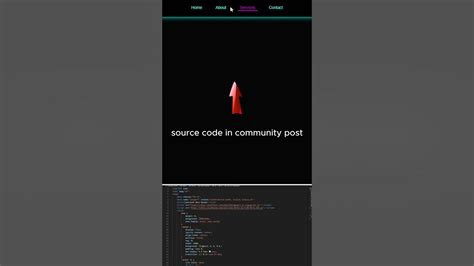 Cyberpunk Neon Navbar Part 2 Futuristic Ui With Glowing Effects 🔥💻coding Webdesign Shorts