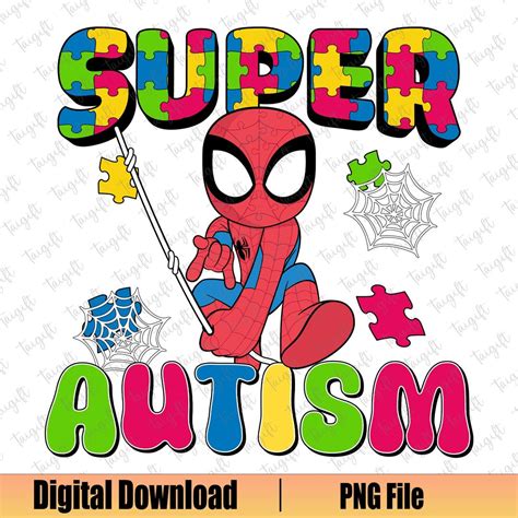 Spiderman Autism Png Superhero Autism Png Autism Awareness Png