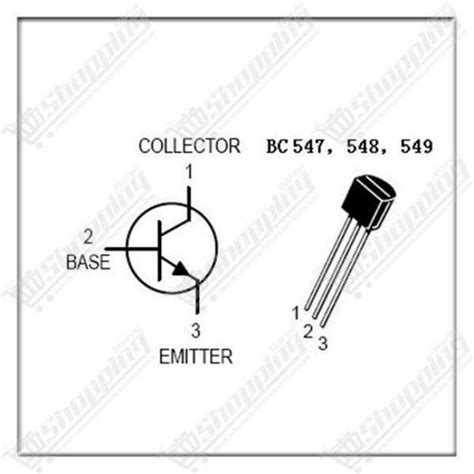 Transistor Amplifier Bc548 Npn 100ma 30v To 92 Au Meilleur Prix Au Maroc