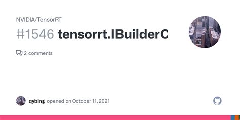 Tensorrt IBuilderConfig Issue NVIDIA TensorRT GitHub