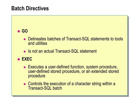 Ppt Module 1 Introduction To Transact Sql Powerpoint Presentation Free Download Id5265881