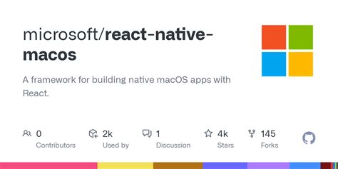 Github Microsoftreact Native Macos A Framework For Building Native