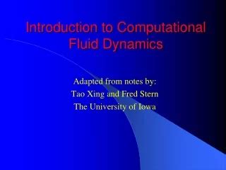 PPT Introduction To Computational Fluid Dynamics CFD PowerPoint Presentation ID 5301226