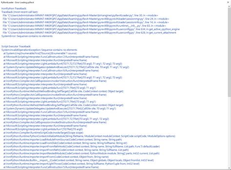 Pyrevit 482 Getting Error On Load When Opening Revit 2021 · Issue