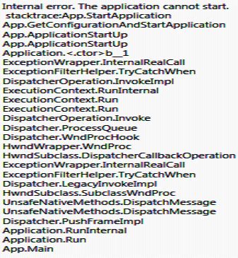 Crash WPF Application Crashes On Startup Stack Overflow