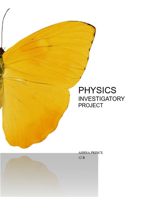 Physics Project Pdf Optics Equipment
