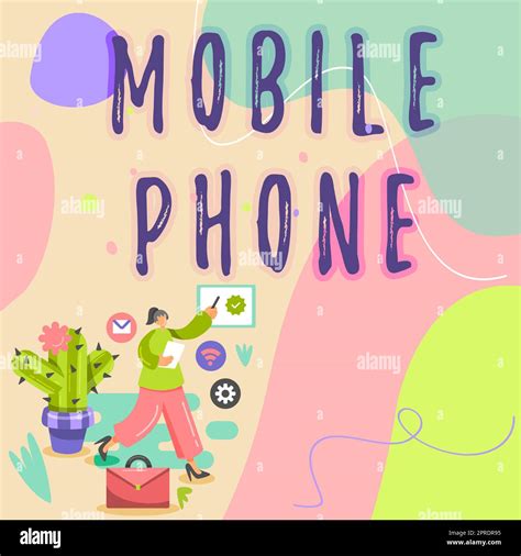 Text Sign Showing Mobile Phone Business Overview A Handheld Device
